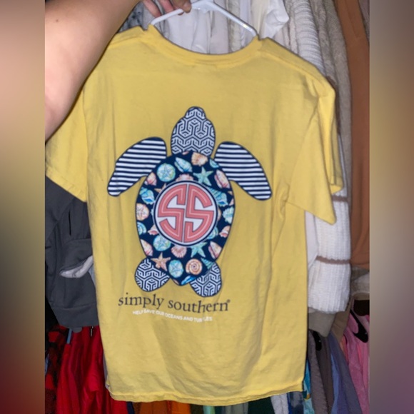 Simply Southern | Tops | Simply Southern Yellow Save The Ocean And Sea ...